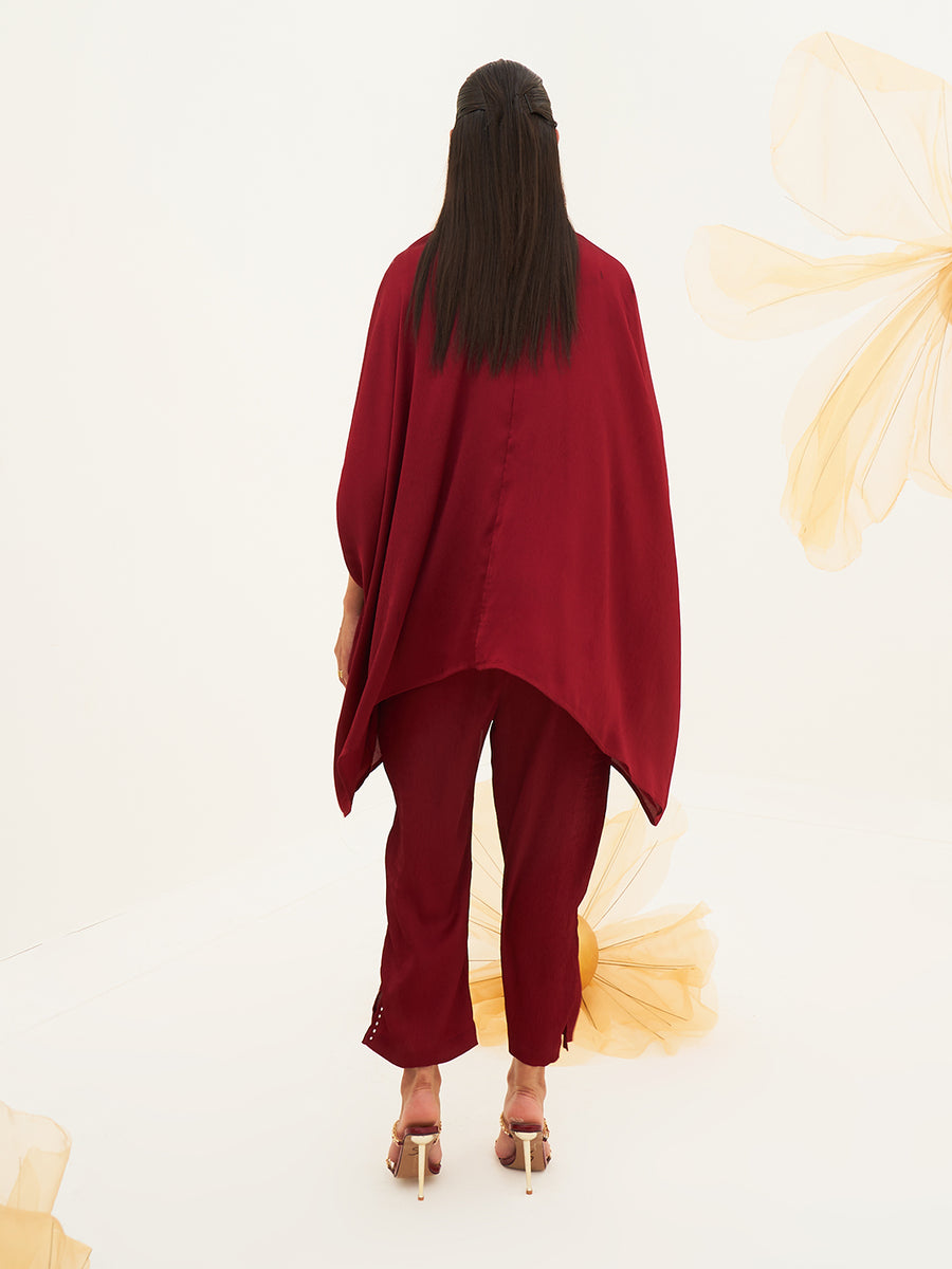 Rosewood Mosaic Cape Co-ord Set – House of Fett